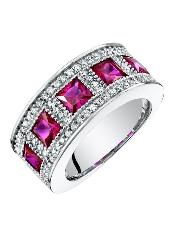 Princess Cut Ruby Ring