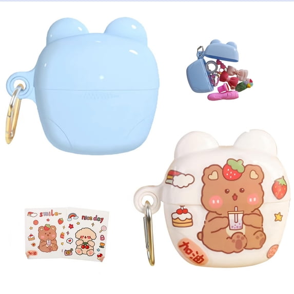 2 cute storage boxes, DIY stickers,hair clip organizer organizer Wallet ...