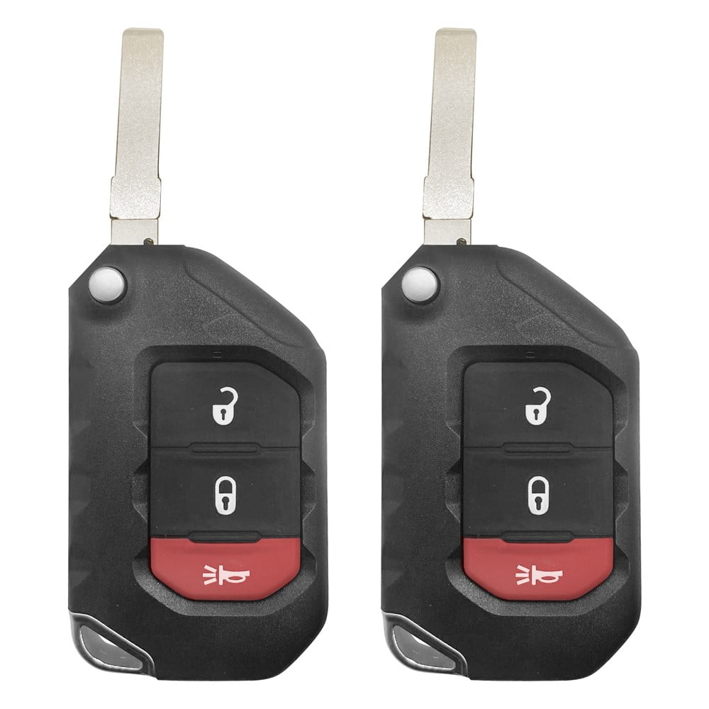 AutokeyMax, 2 Smart Remote Key Fobs, 3-Button, for Jeep Wrangler JK ...
