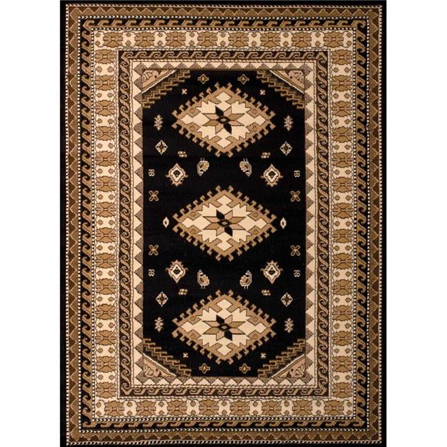 2 ft. 3 x 7 ft. 2 in. Dallas Tres Runner Rug, Black - Walmart.com