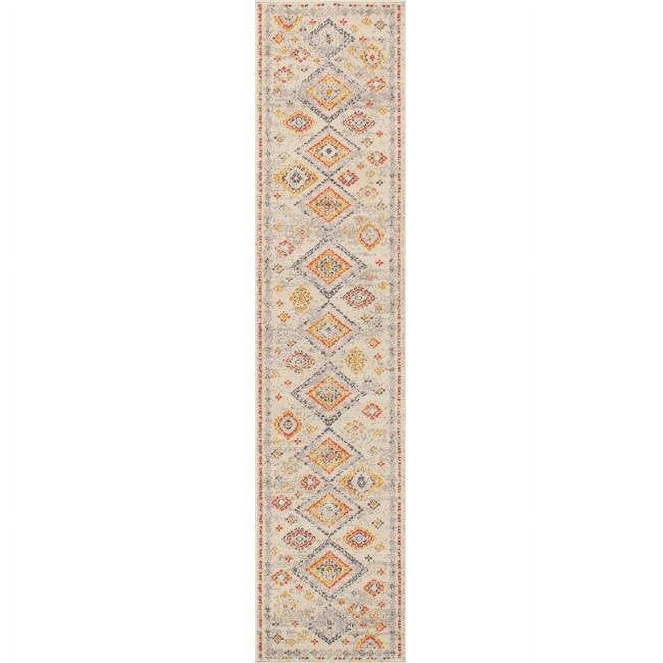 2 ft. 4 in. x 10 ft. Aldora Design Power Loom Runner Rug, Beige ...
