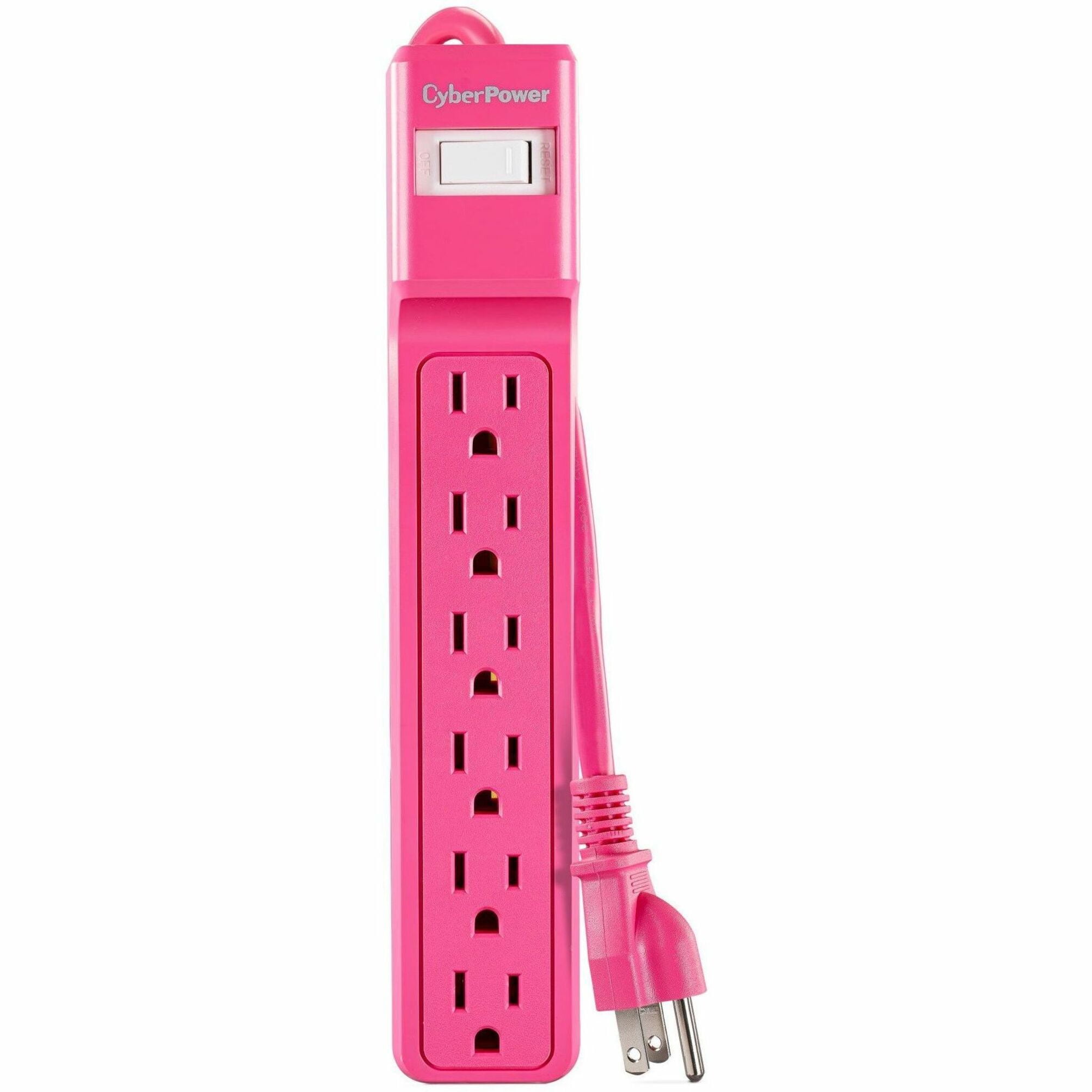 CyberPower B602RC1HPK Essential 6, Outlet Surge Protector with 500 J ...