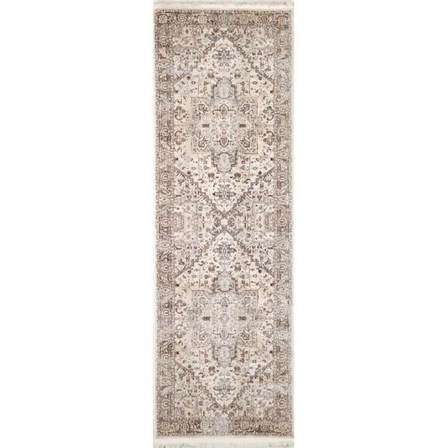 2 ft. 6 in. x 8 ft. Century Geometric Transitional Polyester Power Loom ...