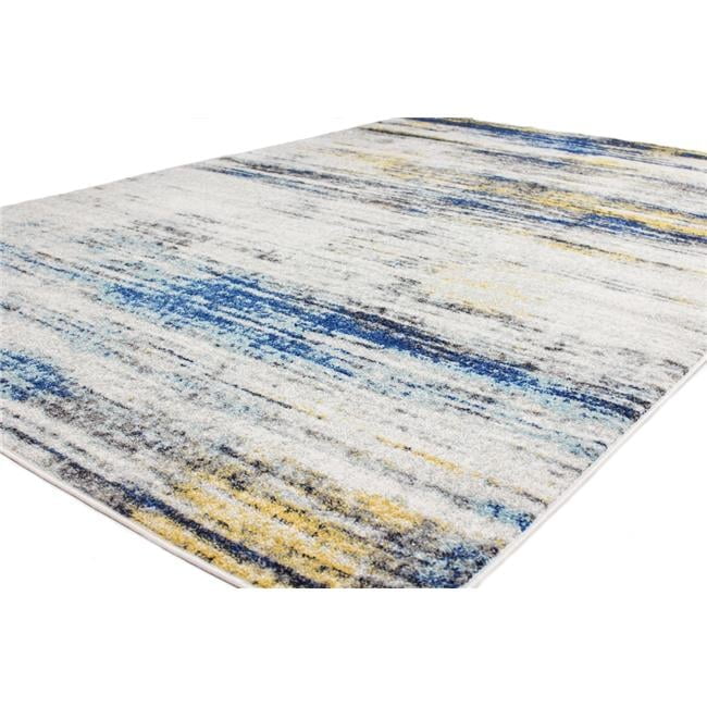 2 ft. 6 in. x 8 ft. Everek Abstract Transitional Polypropylene Machine ...