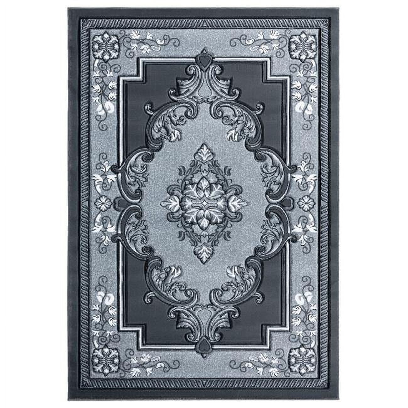 2 ft. 7 in. x 4 ft. 2 in. Bristol Fallon Gray Rectangle Rug - Walmart.com