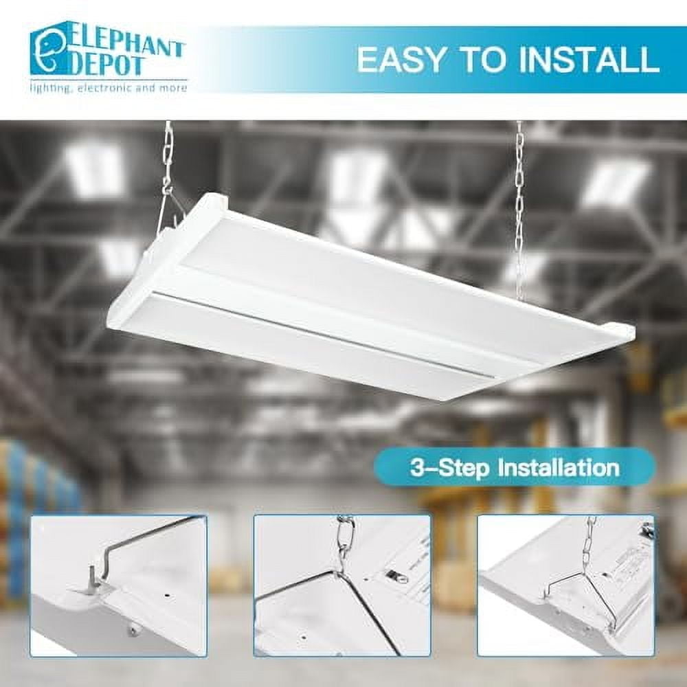 2 ft LED Twin Panel ECO Linear High Bay Fixture,28,350 LM 210W 5000K ...