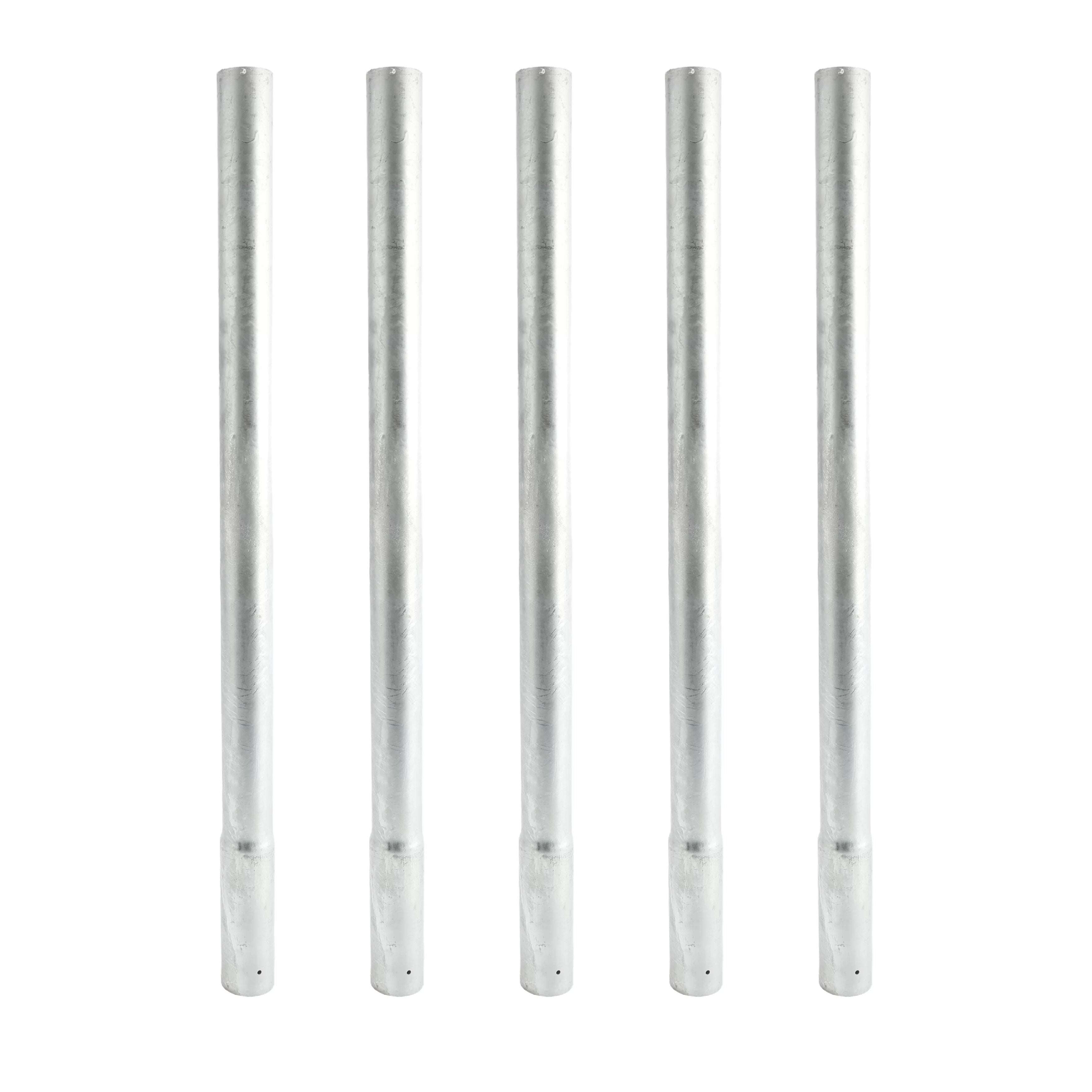 2 ft Long Chain Link Fence Post Extenders for 1 5/8" Fence Posts (Pack ...