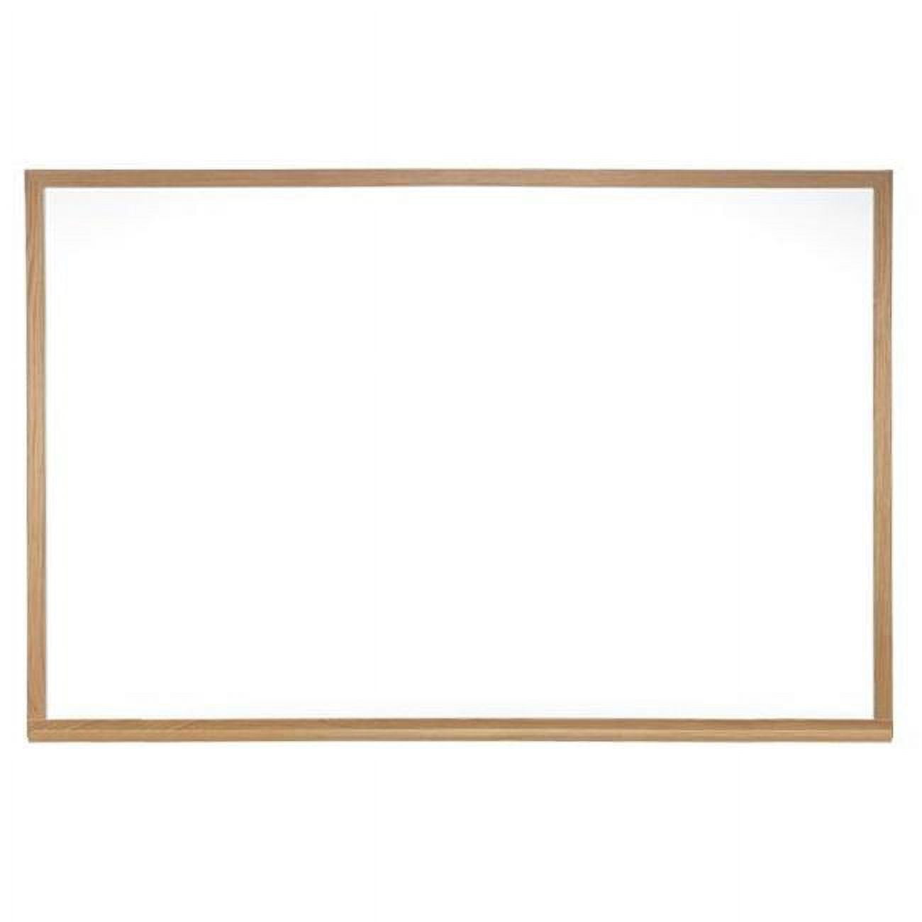 2 ft. x 3 ft. Wood Frame Porcelain Magnetic Markerboard - 1 Marker and ...