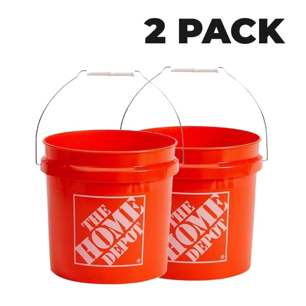 2 gal Orange paint Bucket 2 PACK - Walmart.com