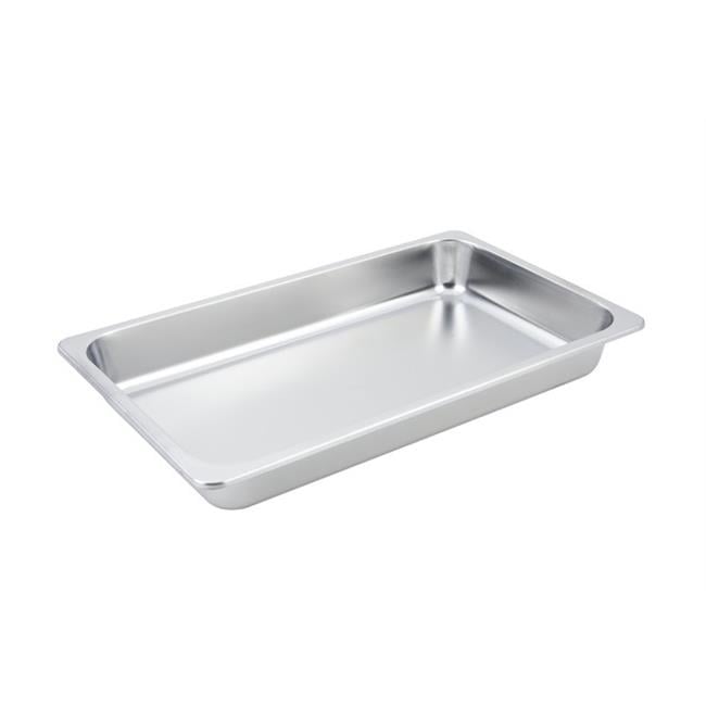 2 gal Stainless Steel Full Size Rectangular Food Pan, 13 x 21 x 2.75 in ...
