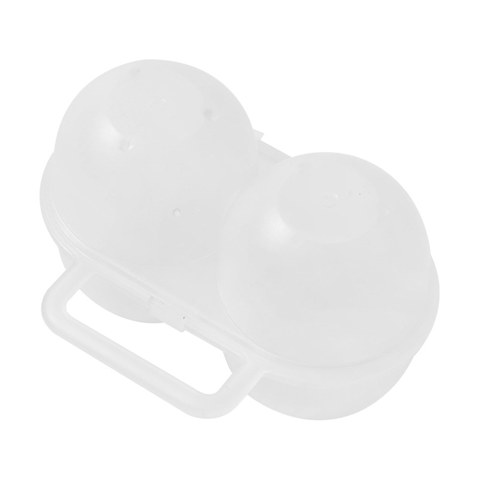 2 grids Portable Eggs Carriers Holder Plastic Eggs Storage Tray Box ...
