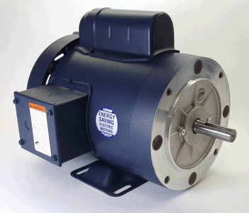 2 hp 3450 RPM 56HC Frame TEFC C-Face- Rigid Base 115/208-230V Leeson Electric Motor # 114995 ...