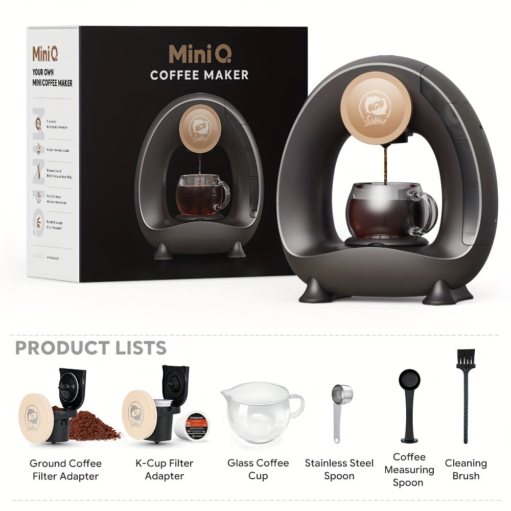 2-iN-1 Single Serve Coffee Maker Compatible With K Cup & Ground Coffee ...