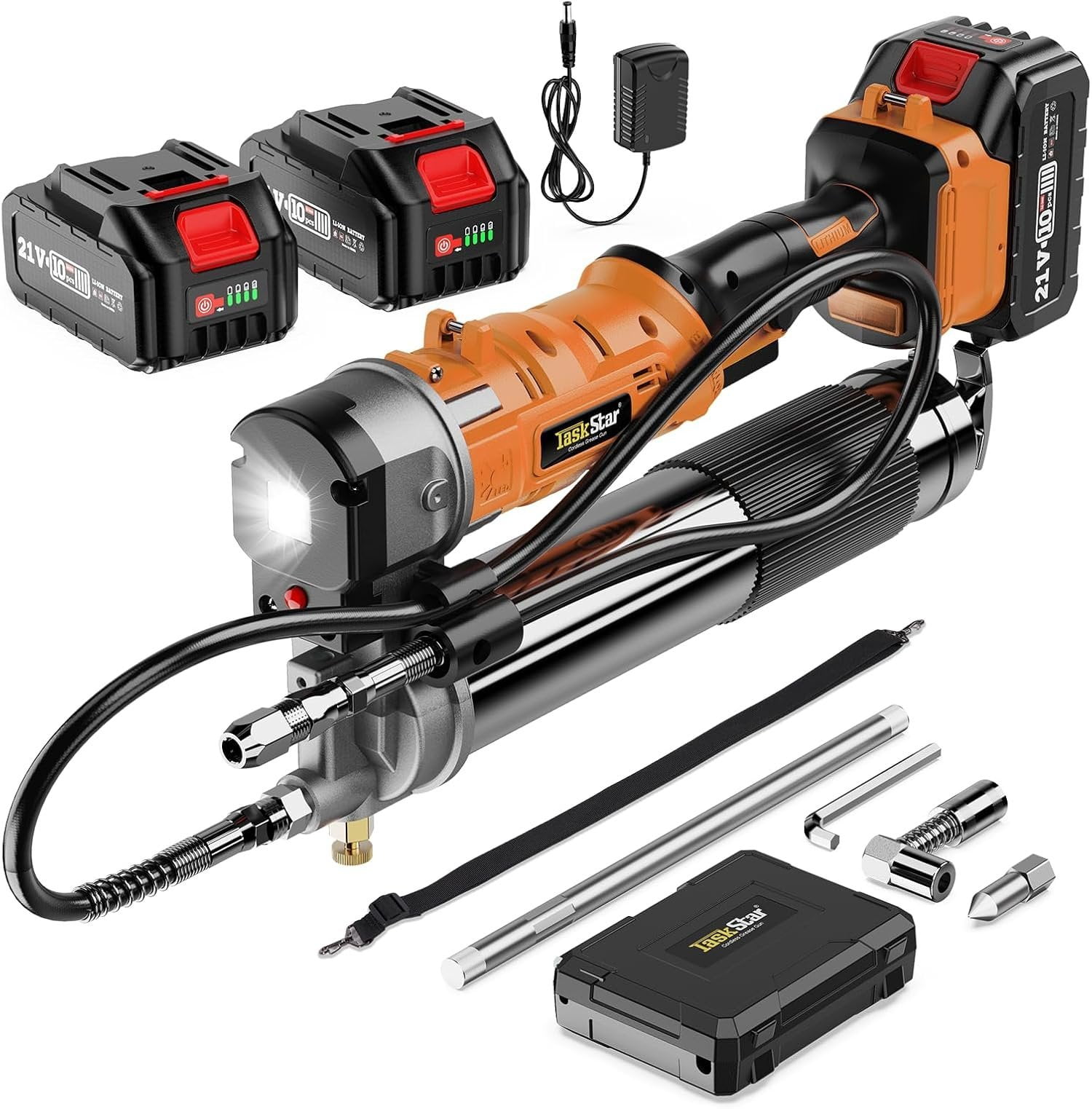 2-in-1 :12000 PSI, 5.3 oz/min Cordless with 2 * 4.0 Ah and , Light, 90 ...