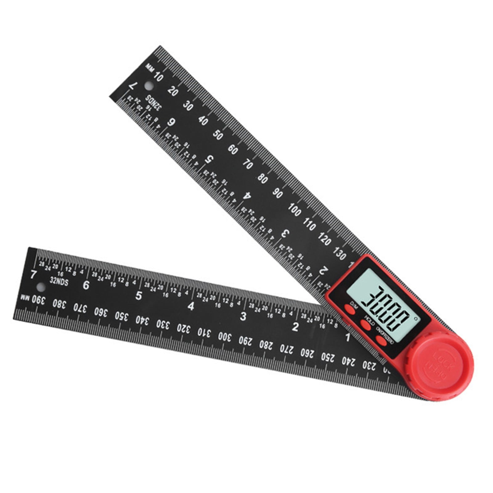 2-in-1 200mm Digital Protractor with LCD Display Protractor with 360 ...