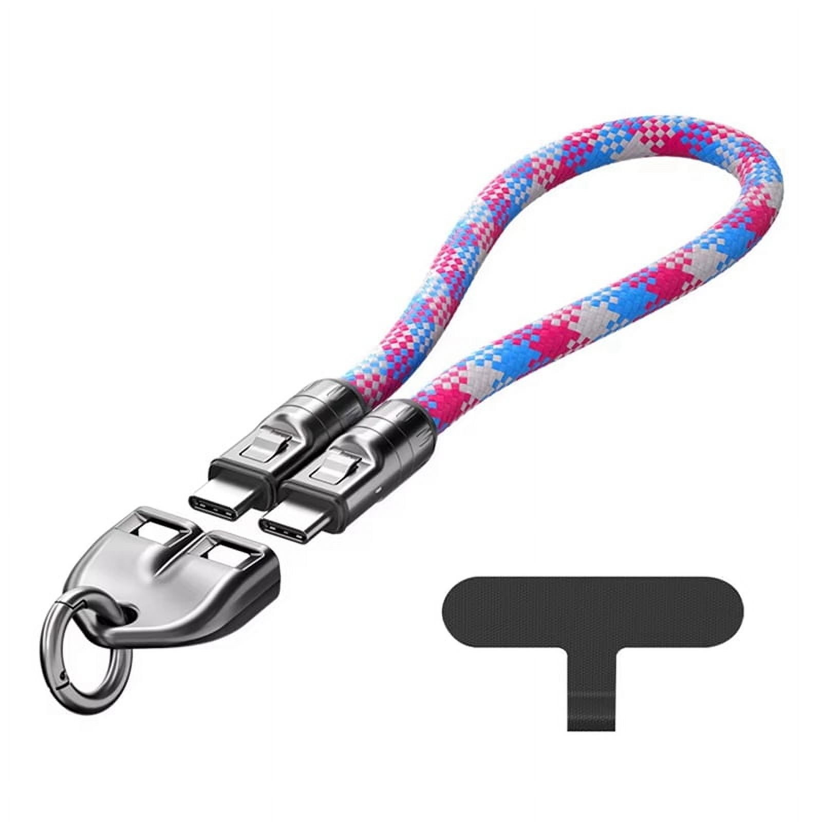 2 in 1 240W Pd3.1 Data Cable Portable Phone Lanyard Type C to Fast ...