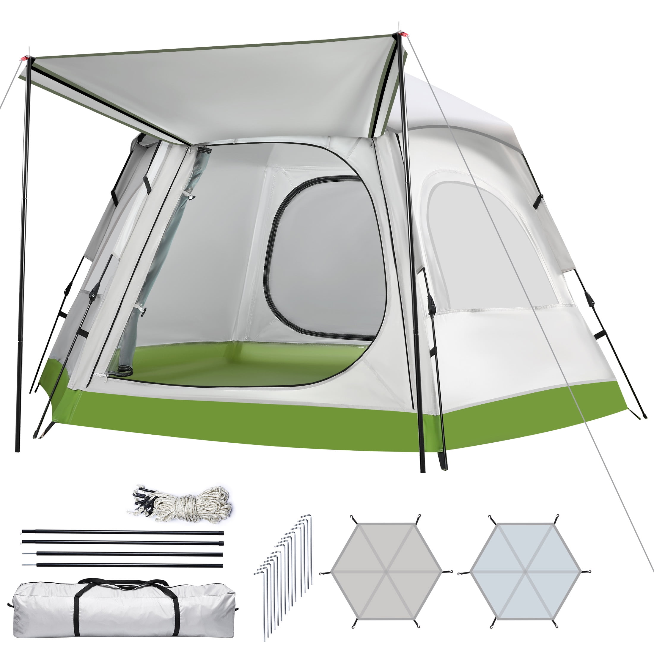 Fenbeli 4-6 Person Waterproof Family Camping Tent for All Seasons ...