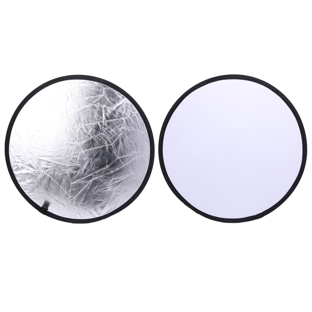 2 in 1 55-60cm Light Mulit Collapsible Disc Photography Reflector ...