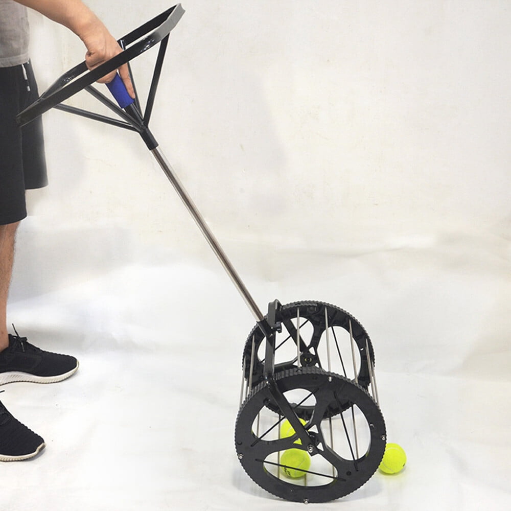2-in-1 55 Tennis Ball Pickup Automatic Ball Retractor with Handle ...