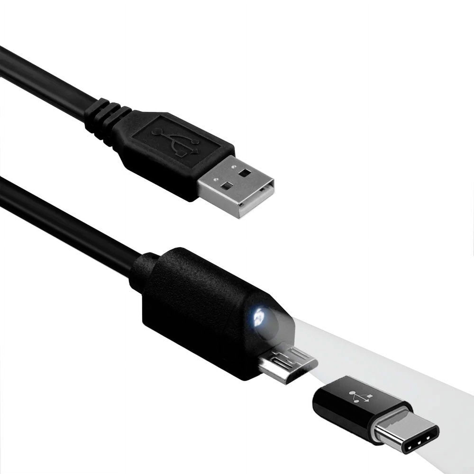 2-in-1 6ft Long USB Cable for OnePlus Pad 2/Pro/3 (2025) - Micro-USB ...
