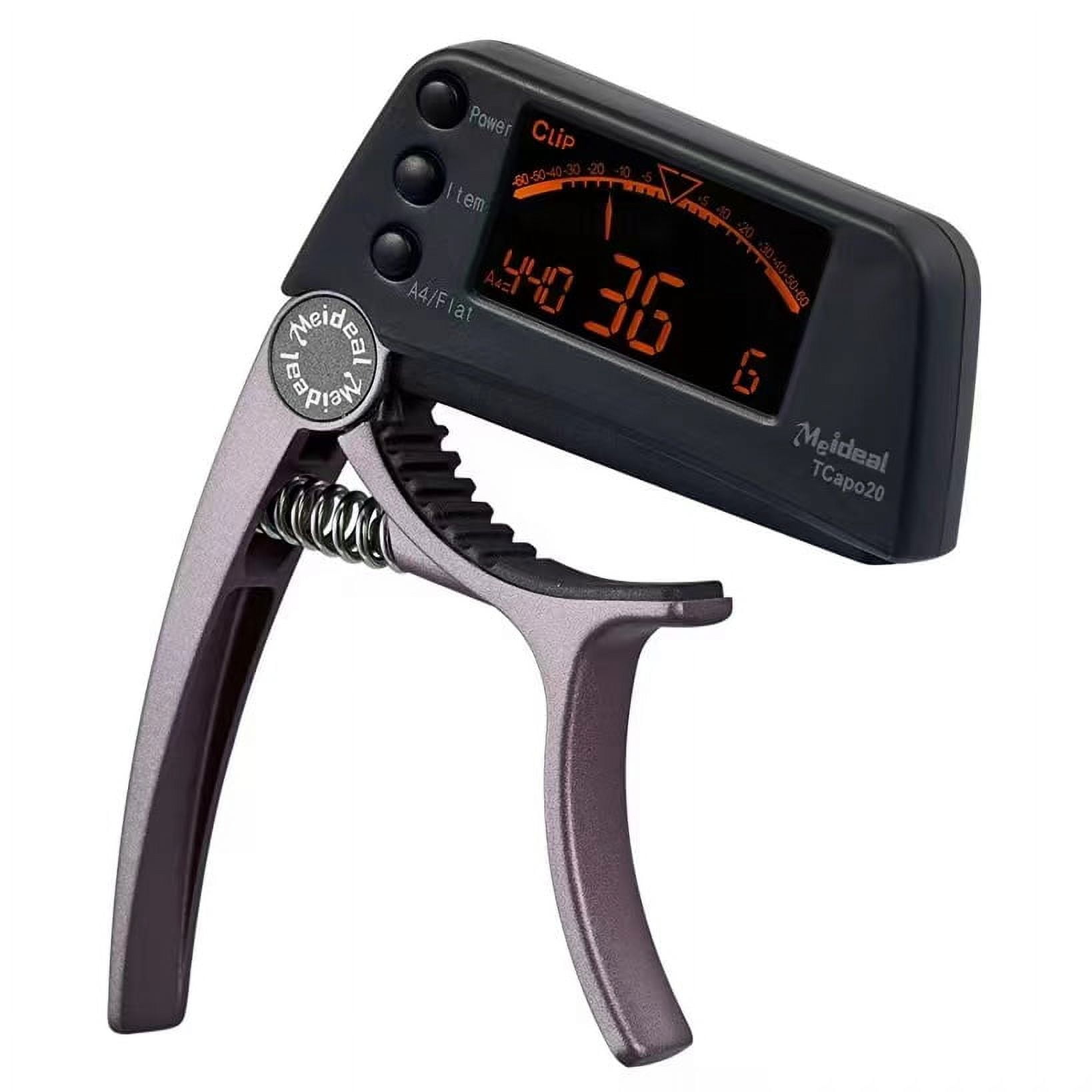 2-in-1 Acoustic/Electric Guitar Tuner & Capo - Perfect for Chromatic ...