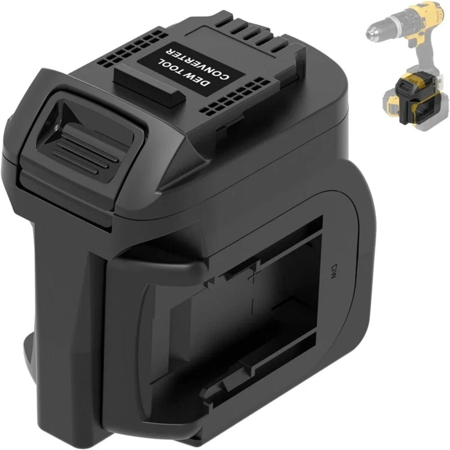 2 in 1 Adapter for Dewalt 20V Battery to for Dewalt 20V Cordless Power ...