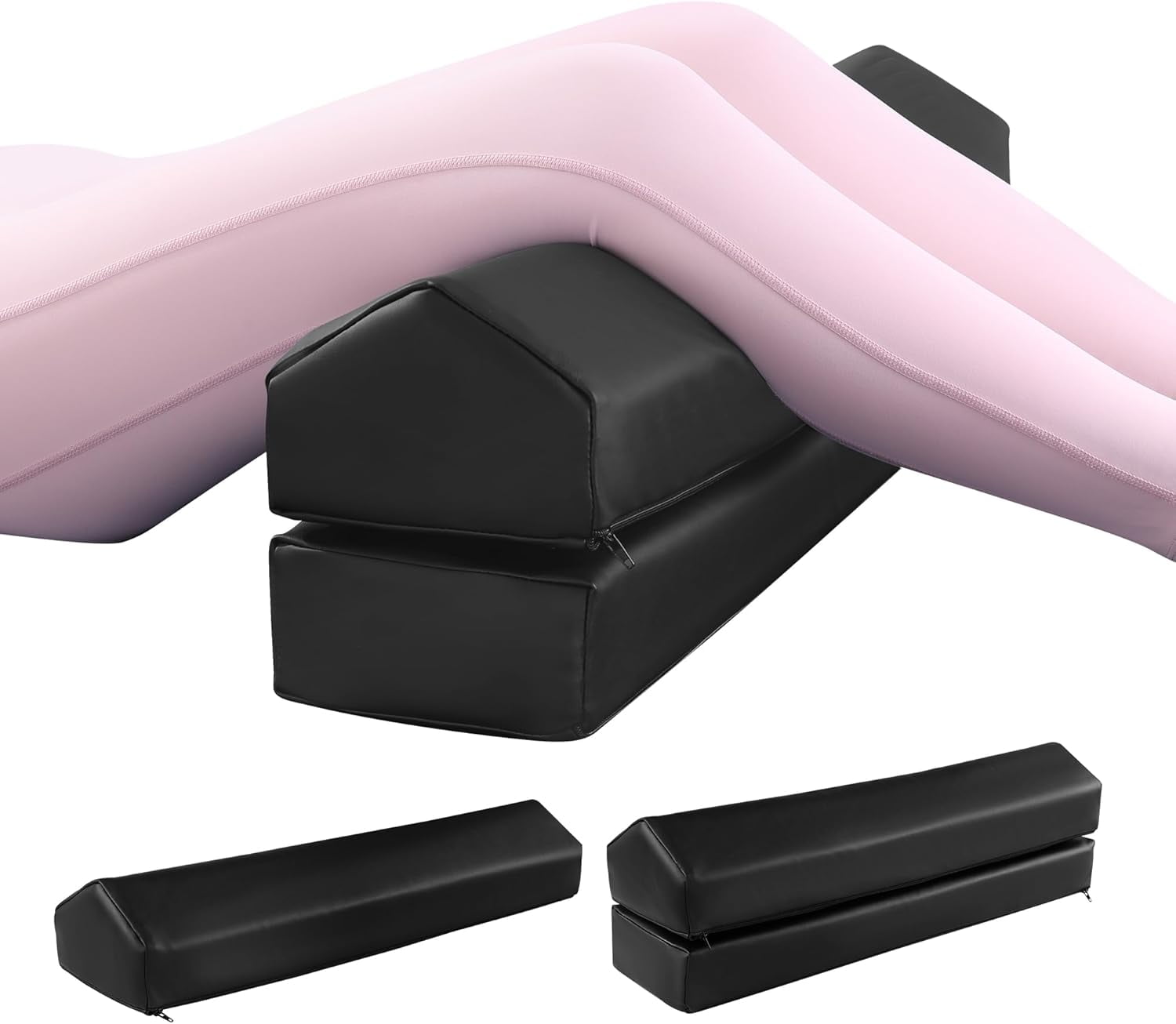 2-in-1 Adjustable Height Triangle Massage Bolster, 7.5'' Height Leg ...