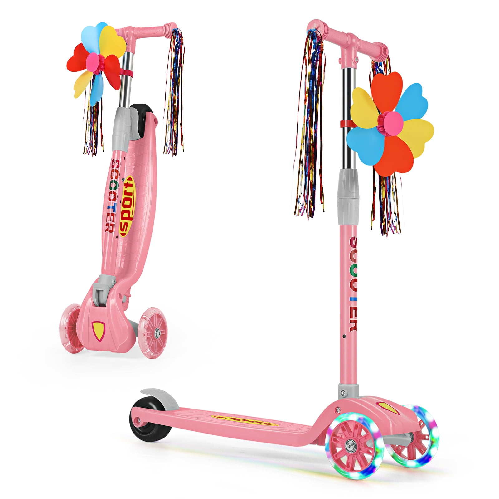 2-in-1 Adjustable Kick Scooter for Kids 3-5 (Suitable for Ages 3-12 ...