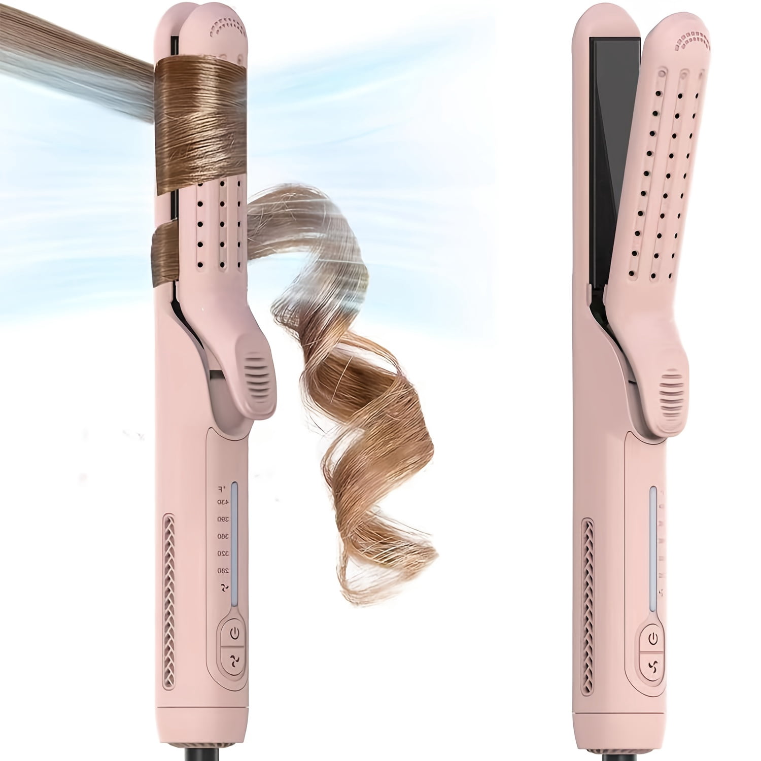 2-in-1 Airflow Curling Iron For Lasting Curls - 360° Airflow Styler ...