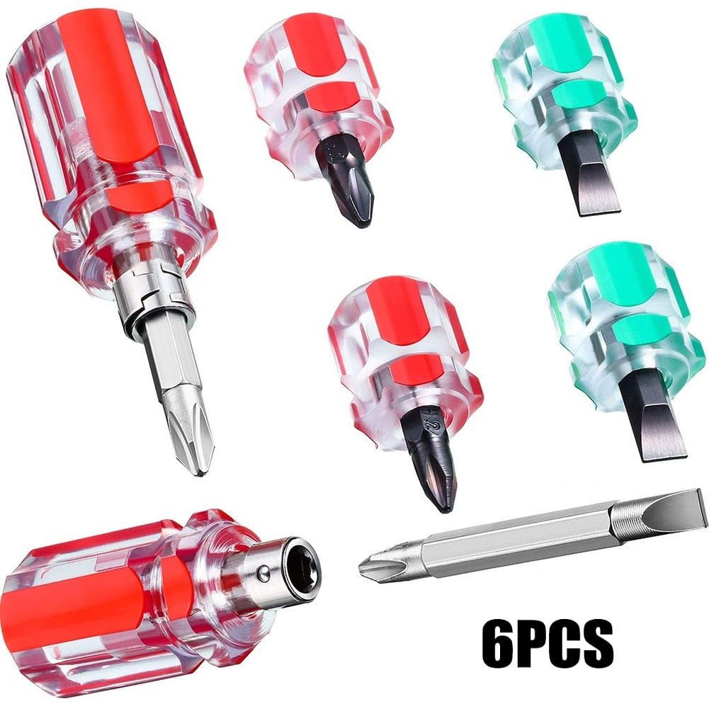 2-in-1 Anti-slip Flat Head Screwdriver Cross-head Interchangeable ...