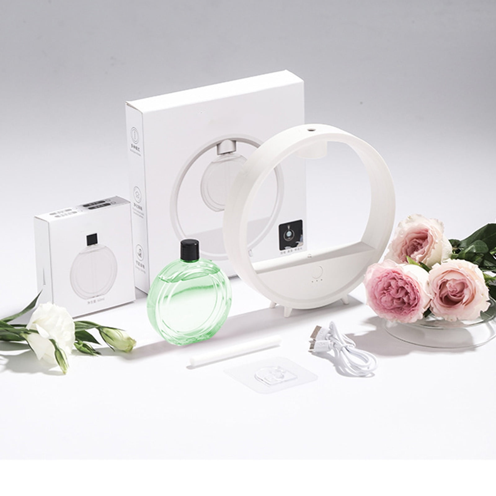 2-in-1 Aromatherapy Diffuser & Night Light with Rechargeable Battery ...