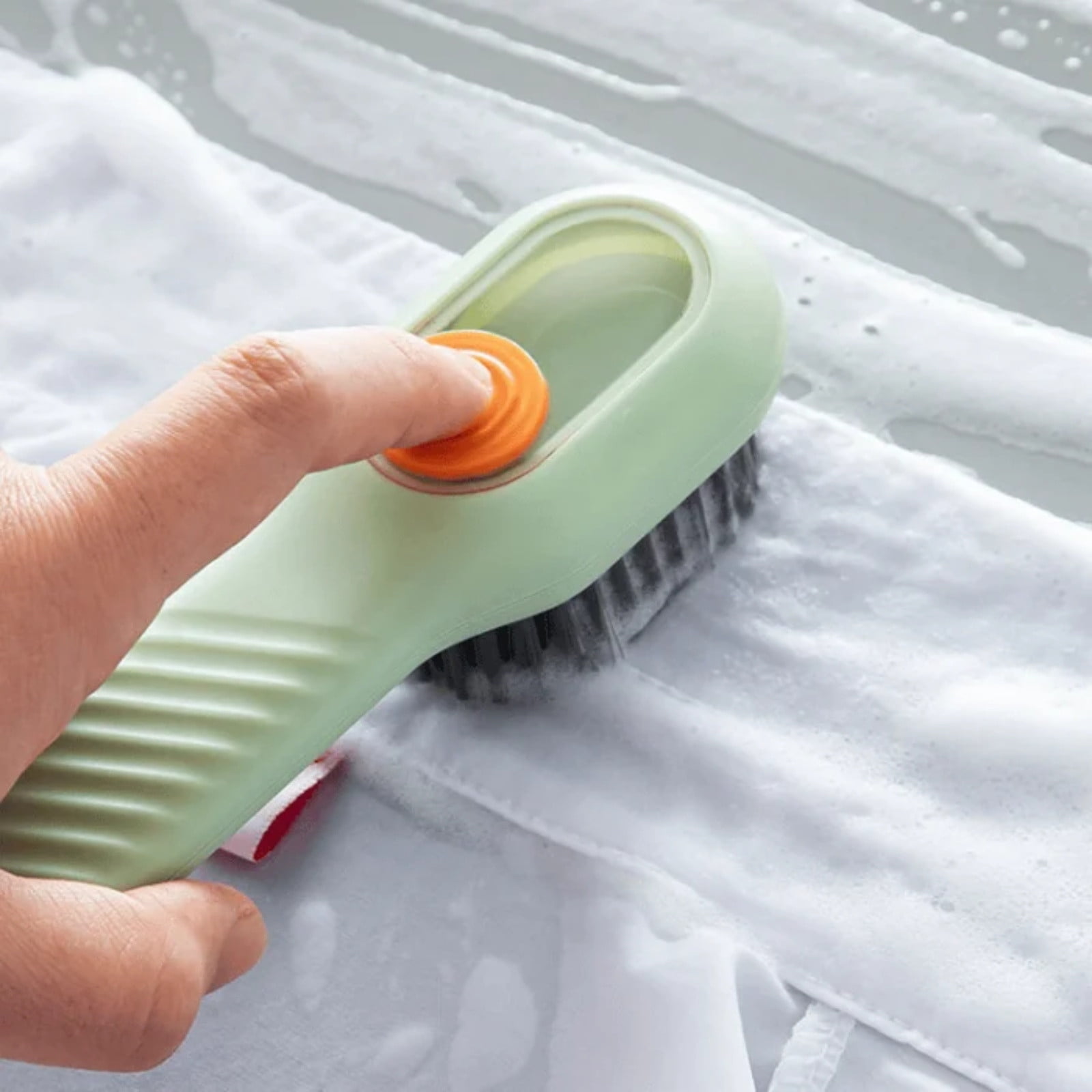 2-in-1 Automatic Liquid Soft Bristle Washing Brush, Soft Hair Cleaning ...