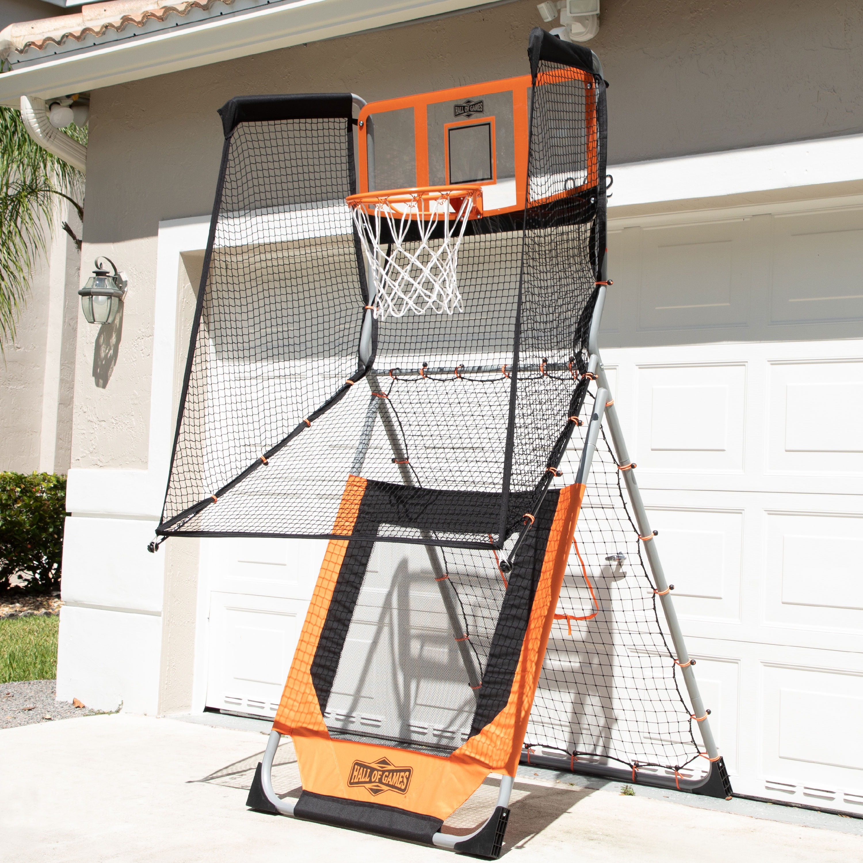 2-in-1 Basketball and Baseball, Outdoor Combo Games by Hall of Games ...
