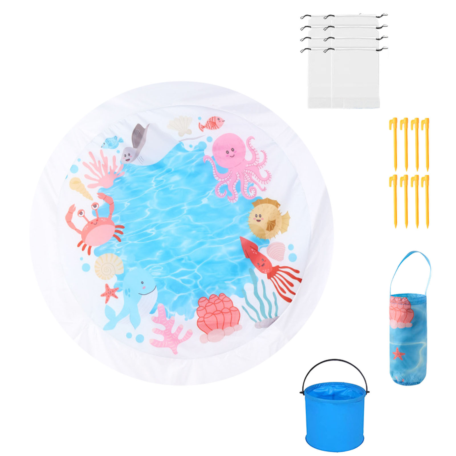 2-in-1 Beach Pool & Blanket - Waterproof & Sandproof Play Mat ...