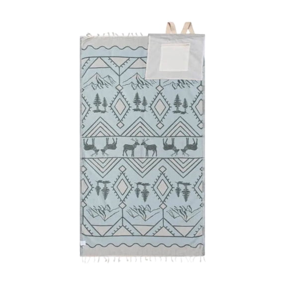 2-in-1 Beach Towel Bag & Convertible Backpack, Oversized Microfiber ...