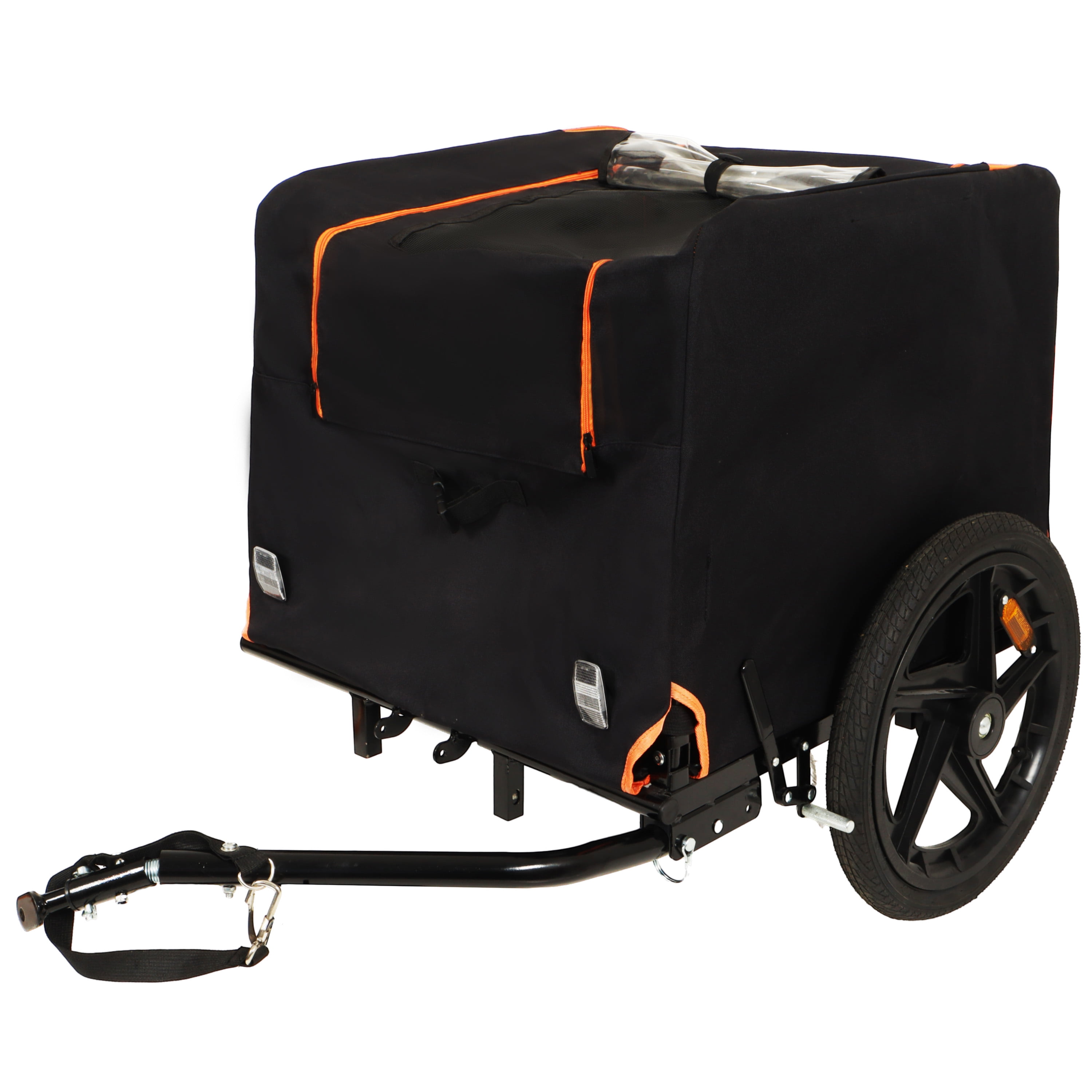 2-in-1 Bike & Pull-Behind Pet Trailer – Convertible Dog/Cat Carrier ...
