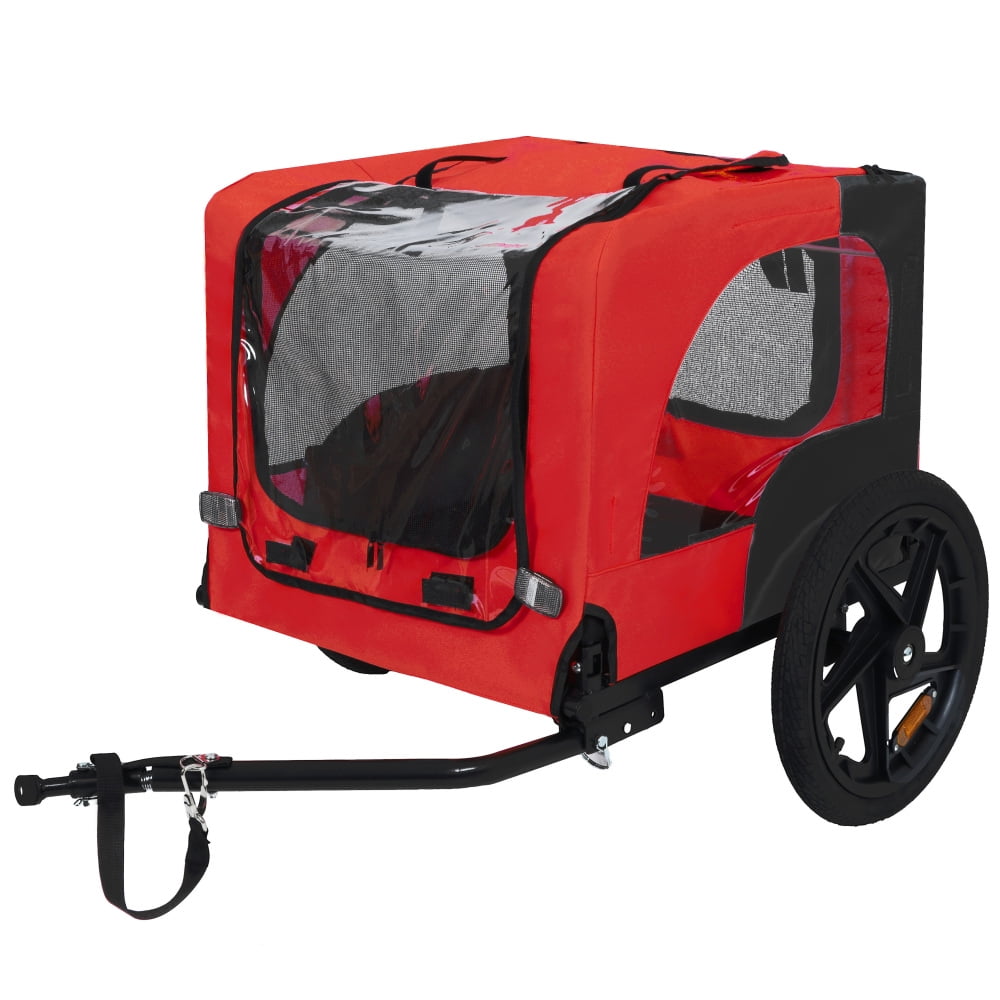 2-in-1 Bike & Pull-Behind Pet Trailer – Convertible Dog/Cat Carrier ...