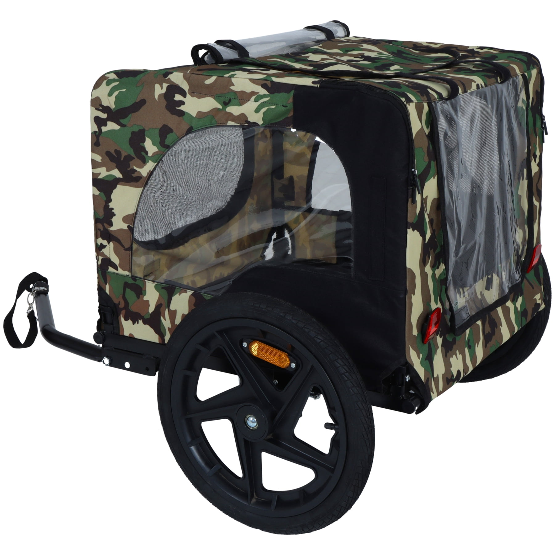 2-in-1 Bike & Pull-Behind Pet Trailer – Convertible Dog/Cat Carrier ...