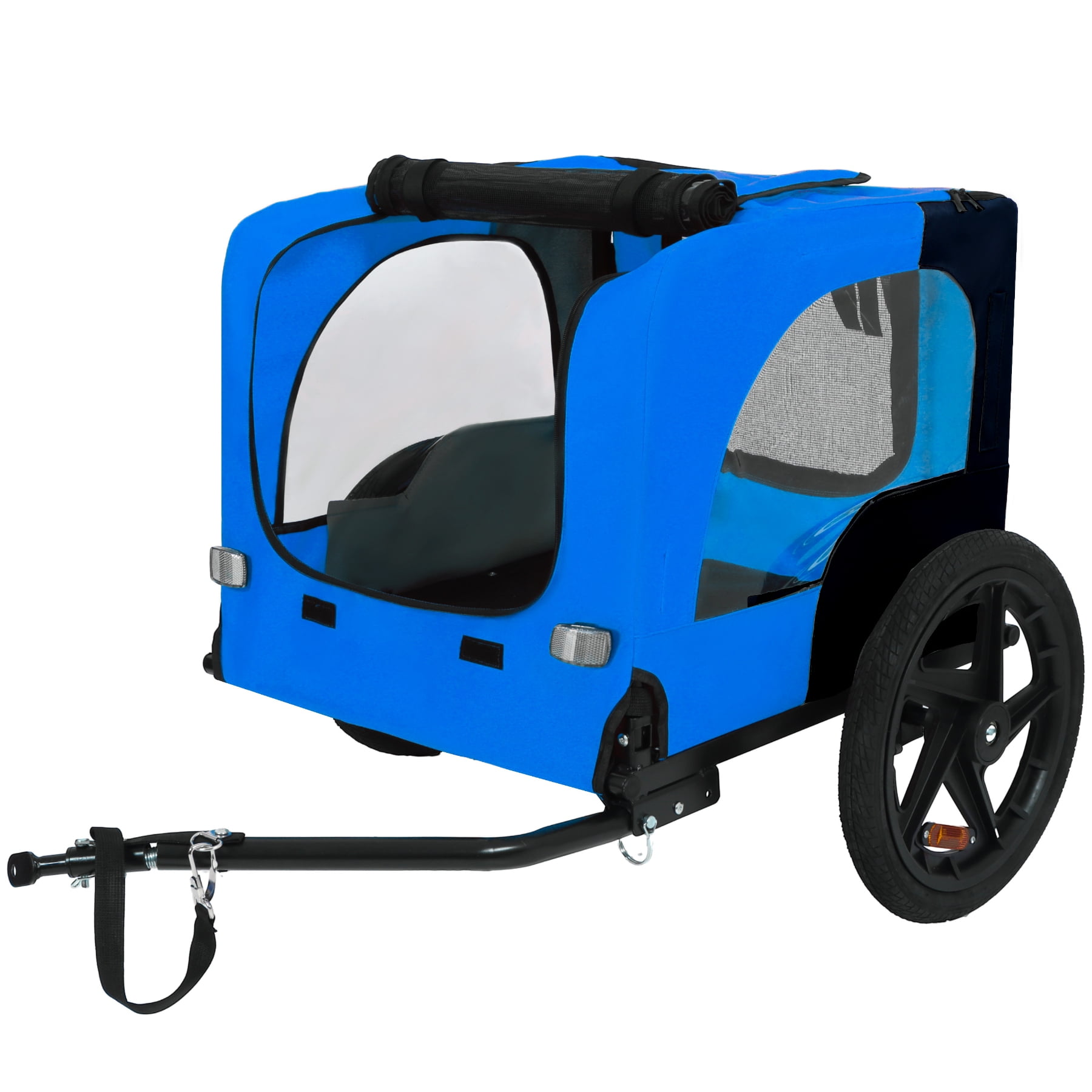 2-in-1 Bike & Pull-Behind Pet Trailer – Convertible Dog/Cat Carrier ...