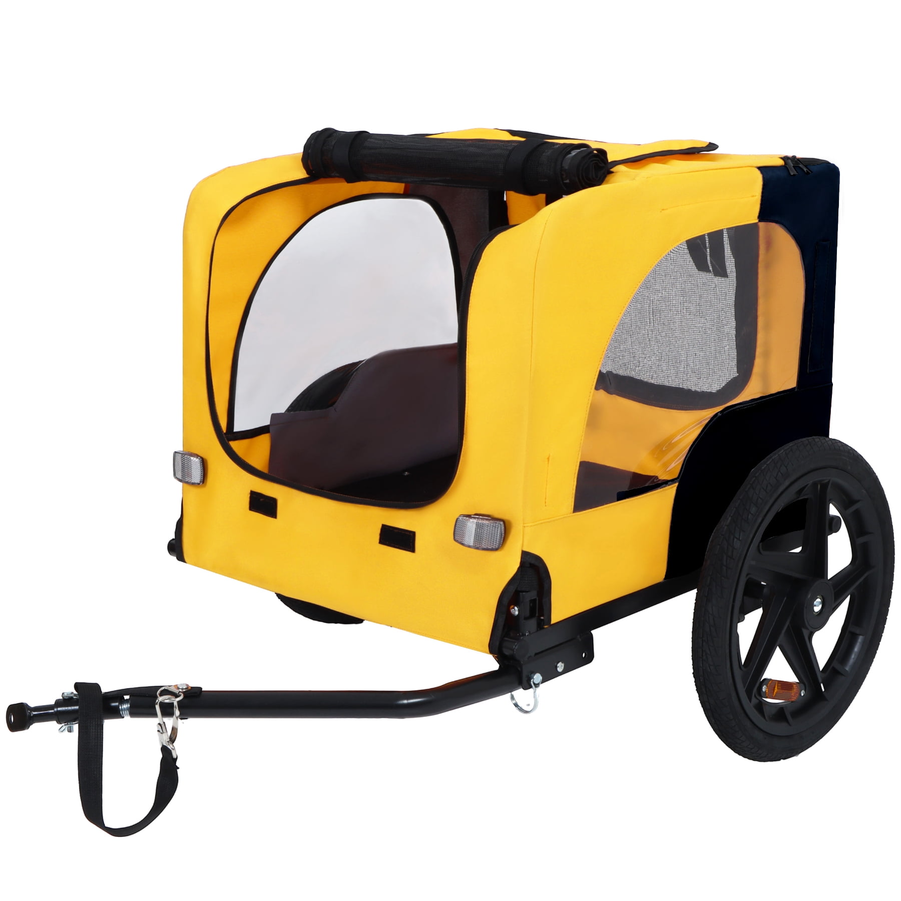 2-in-1 Bike & Pull-Behind Pet Trailer – Convertible Dog/Cat Carrier ...