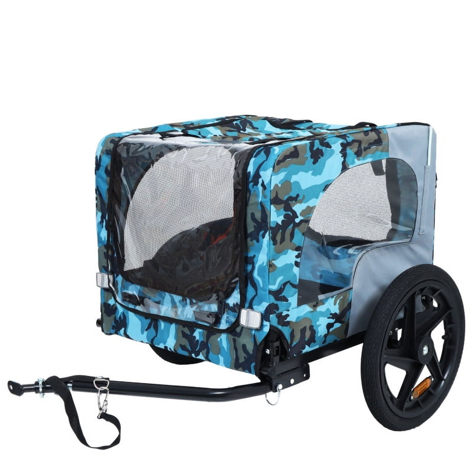 2-in-1 Bike & Pull-Behind Pet Trailer – Convertible Dog/Cat Carrier ...
