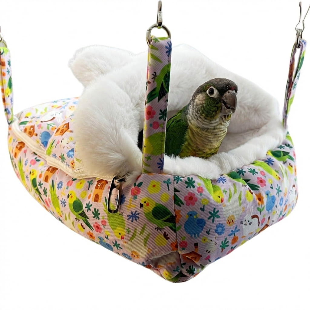 2 in 1 Bird Nest House with Removable Top Lid, Winter Warm Bird Bed ...
