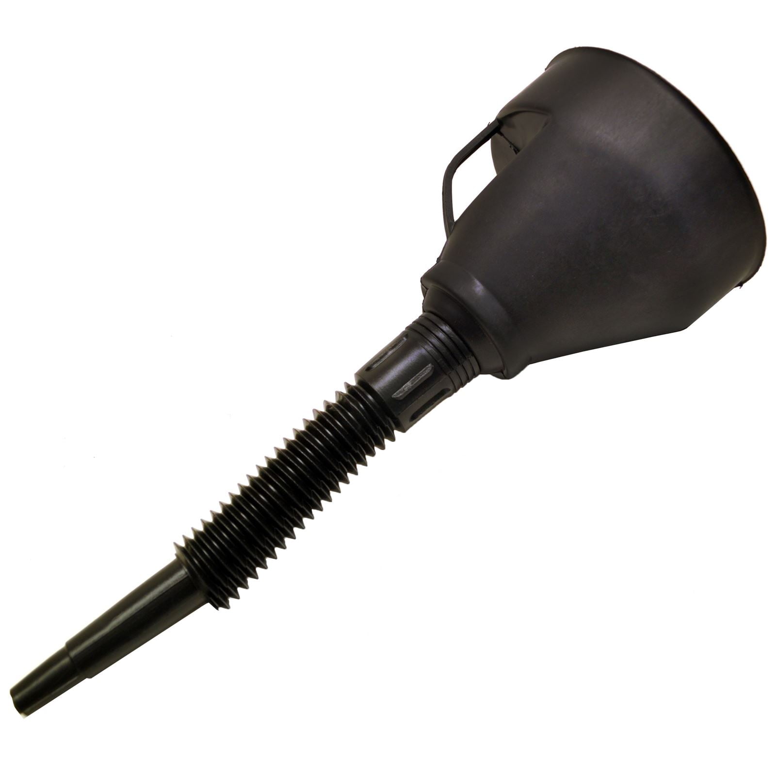 2 in 1 Black Funnel with Flexi Spout for Water Fuel Liquids Petrol Oil ...