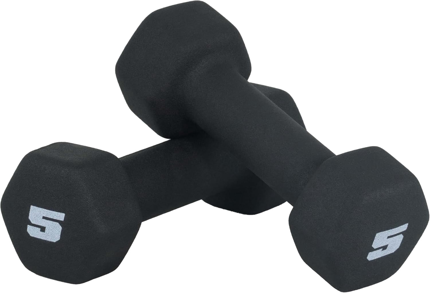2-in-1 Black Neoprene Adjustable Dumbbell Barbell Weight Pairs Non-Slip ...