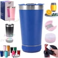 2-in-1 Bluetooth Speaker Beer Mug with Bottle Opener, 16oz/20oz Double ...