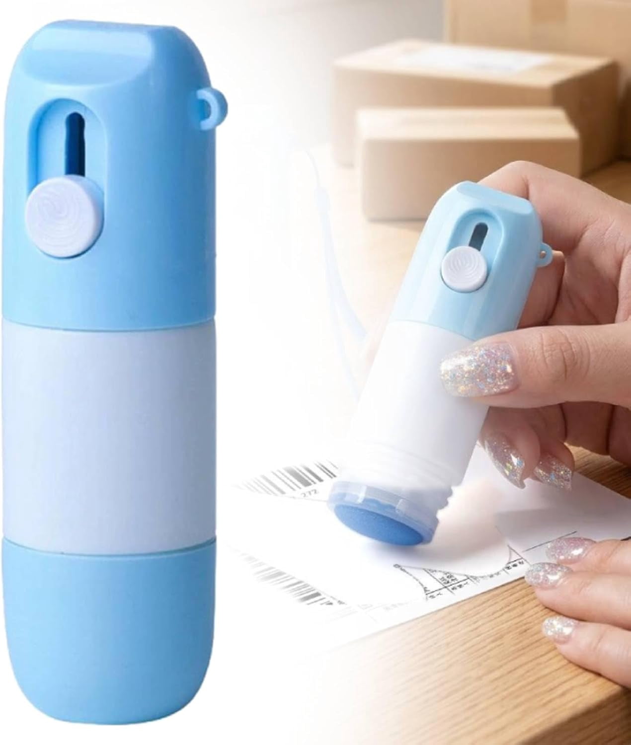 2-in-1 Box Cutter & Thermal Paper Eraser, 2026 New Water-based Thermal ...