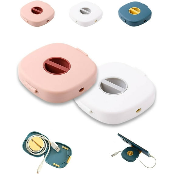 2 in 1 Cable Winder with Phone Stand – Cable Management and Charging ...