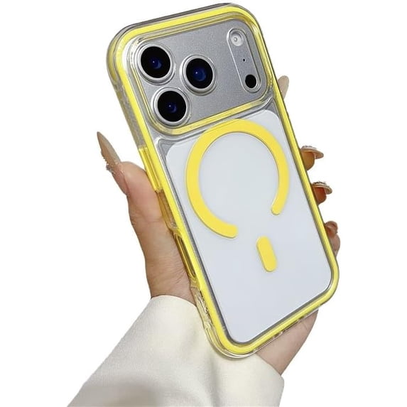 2 in 1 Camera Protection Clear Magnetic Phone Case for iPhone ...