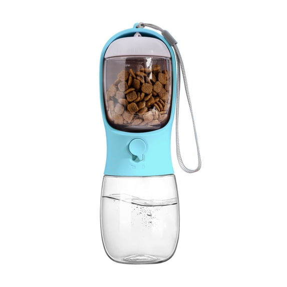 2 in 1 Camping Pet Water Bottle Portable Dog Cat Outdoor Drinking ...