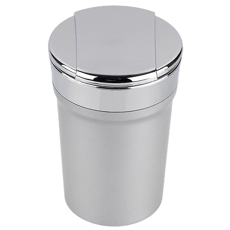 2-in-1 Car Ash Storage Tray With Led Light Abs Trash Bucket Unique Ash ...
